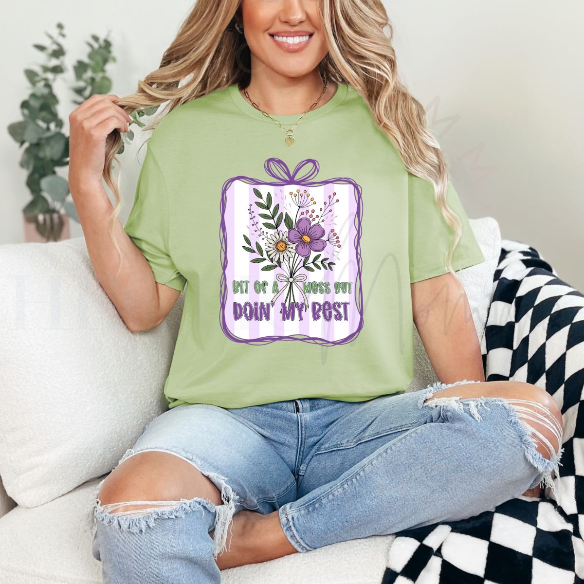 COQUETTE BIT OF A MESS BUT DOIN' MY BEST - DTF TRANSFER – Hectic Momma ...