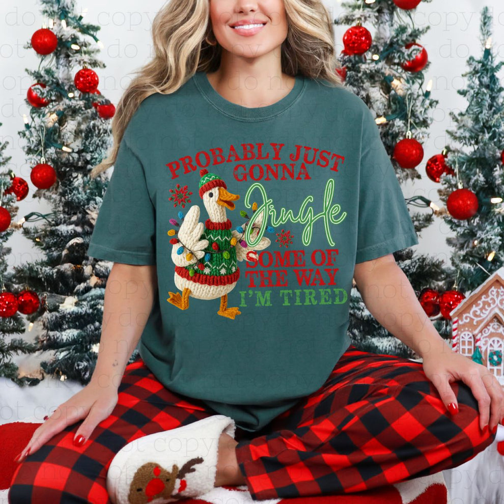 PROBABLY JUST GONNA JINGLE SOME OF THE WAY I'M TIRED *FAUX YARN* - DTF ...