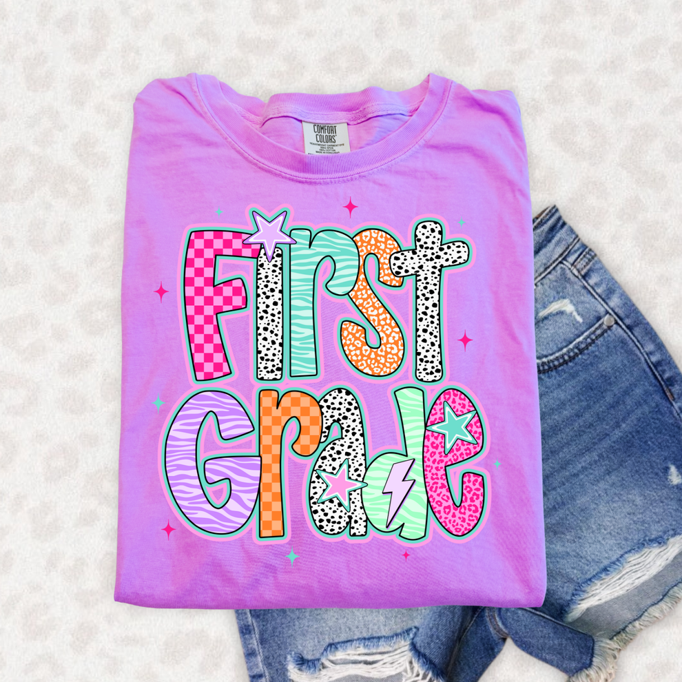 RETRO PINK GRADES PRE-K TO FIFTH GRADE - DTF TRANSFER – Hectic Momma ...