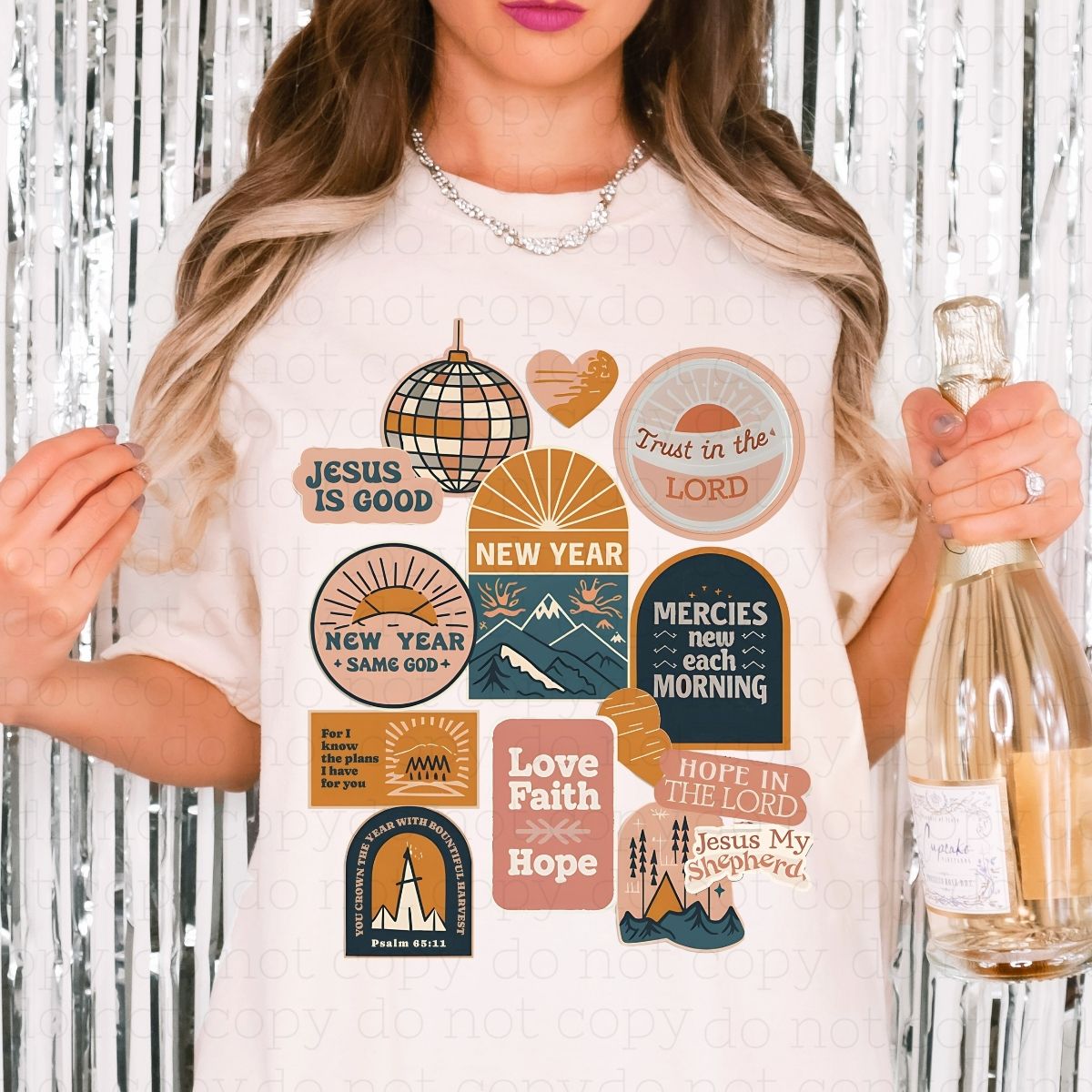 RELIGIOUS NEW YEAR DOODLE - DTF TRANSFER – Hectic Momma Printing