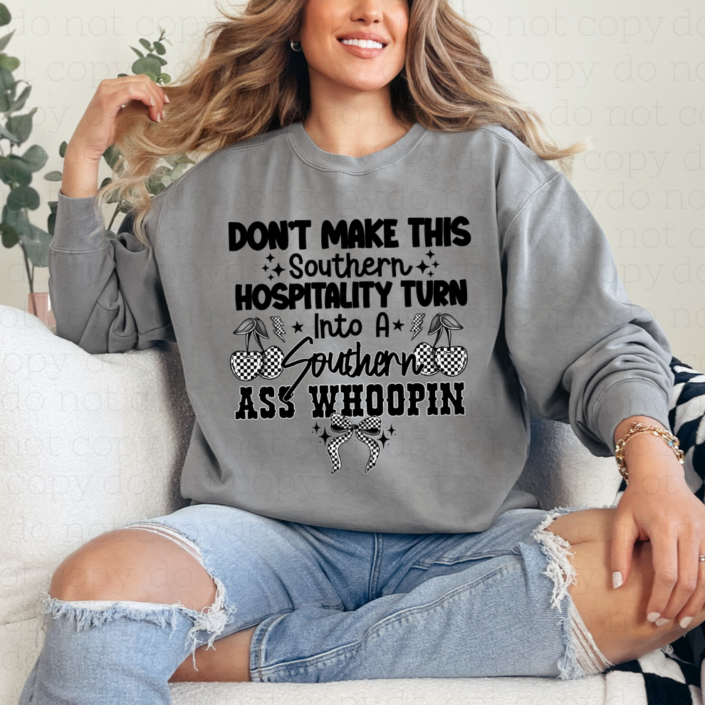 COQUETTE SOUTHERN A$$ WHOOPIN - DTF TRANSFER – Hectic Momma Printing